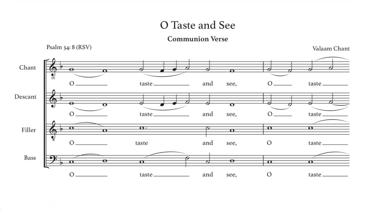O Taste and See – Communion Verse (Valaam Chant) - YouTube