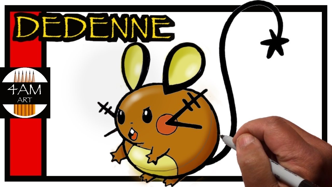 How to Draw POKEMON DEDENNE, Step by Step - YouTube