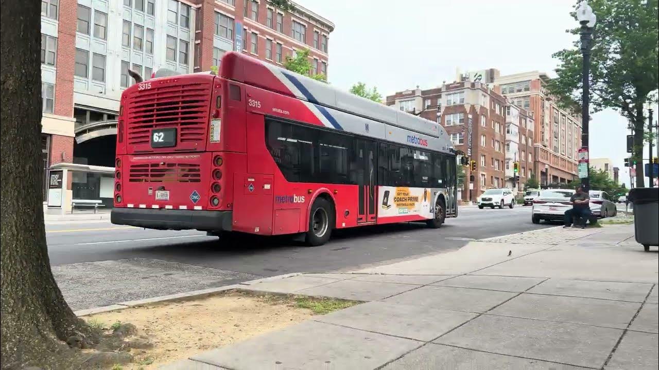 WMATA 2020 New Flyer XN40 Bus 3315 on Route 62 - YouTube