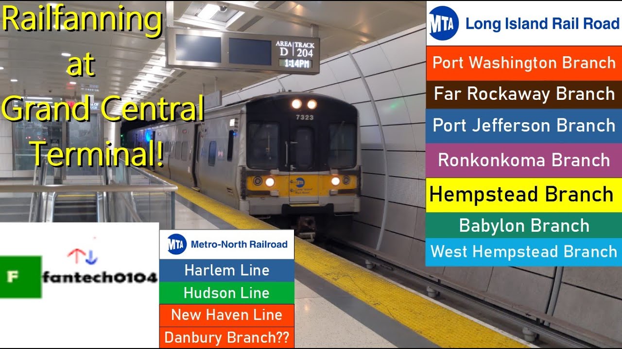 Railfanning at Grand Central Terminal (R1) featuring the Long Island ...