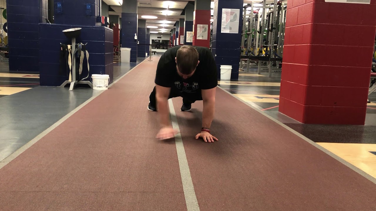 Prone Hand Touches - YouTube