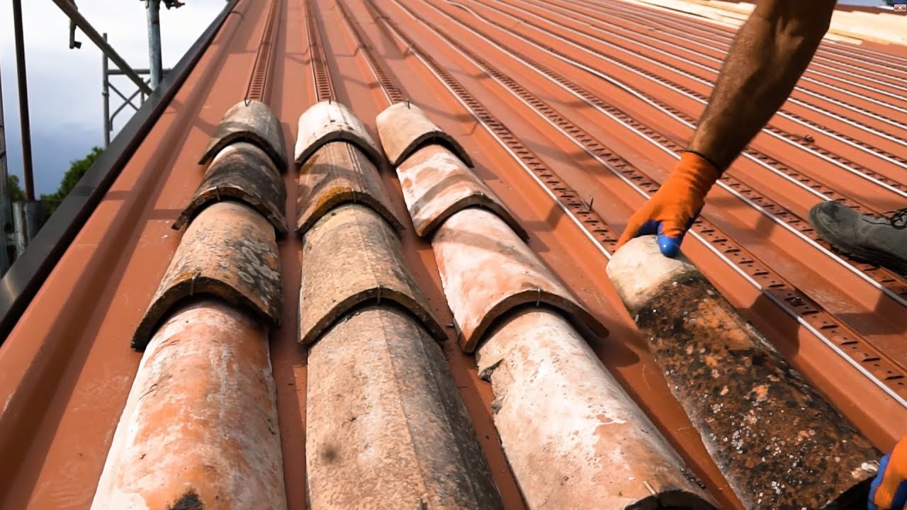 SottoCoppo Metallico Coibentato di Fibrotubi per coppi posa in opera ...