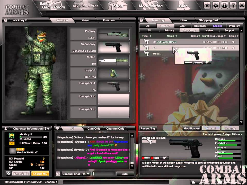 Combat arms update pistols - YouTube