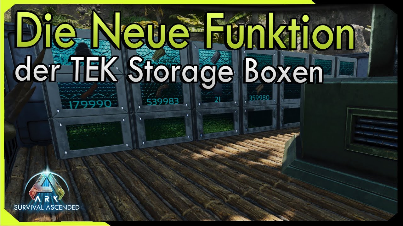 Neue Tek Storage Boxen Funktion ! Einer der besten neuen Funktionen ...