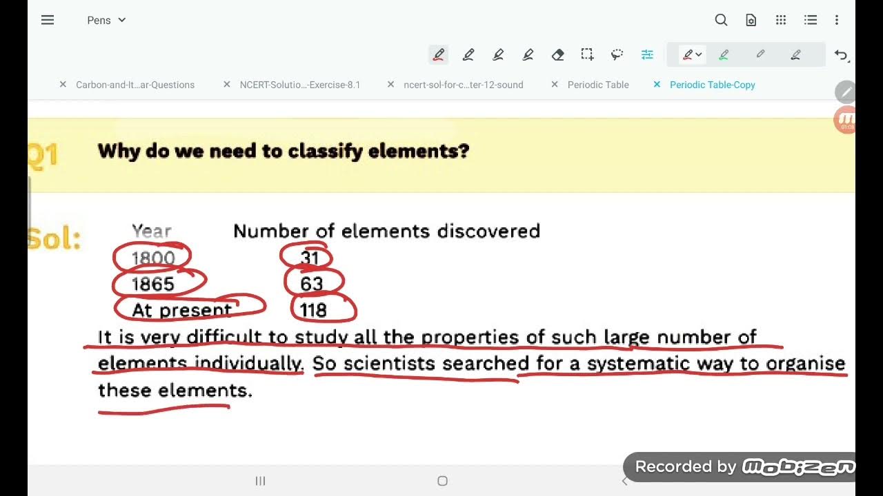 why do we need to classify elements - YouTube