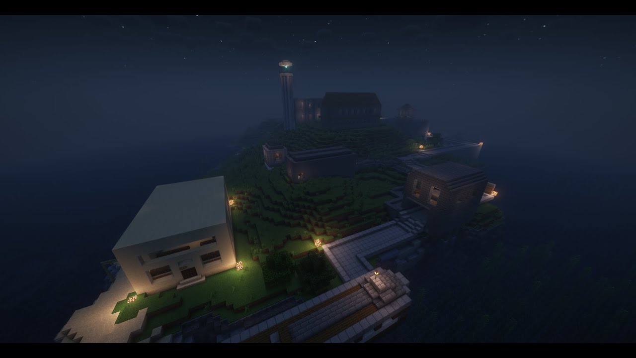 MINECRAFT MAP: Alcatraz Prison On Island - YouTube