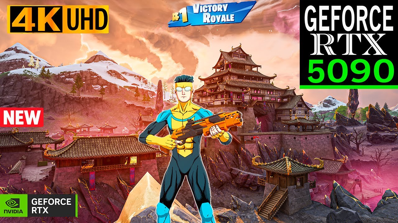 Fortnite Invincible Skin Gameplay | RTX 5090 (4K ULTRA Graphics ...
