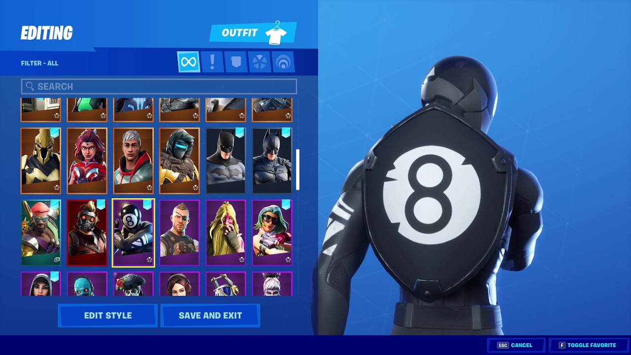 8-Ball Vs Scratch Best Back Bling Combos-Fortnite - YouTube