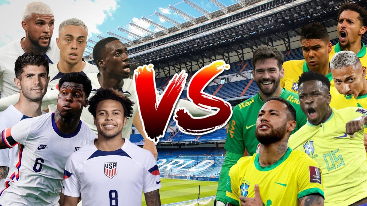 🇺🇸 USA💪🏼👁VS👁💪🏼Brazil (Vsfootball) - YouTube