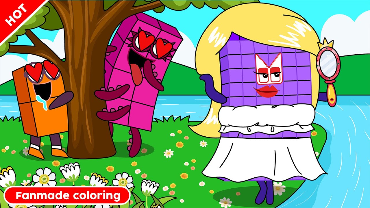 NB 2 8 Loved NB 66!!! Numberblocks Fanmade Coloring Story - YouTube