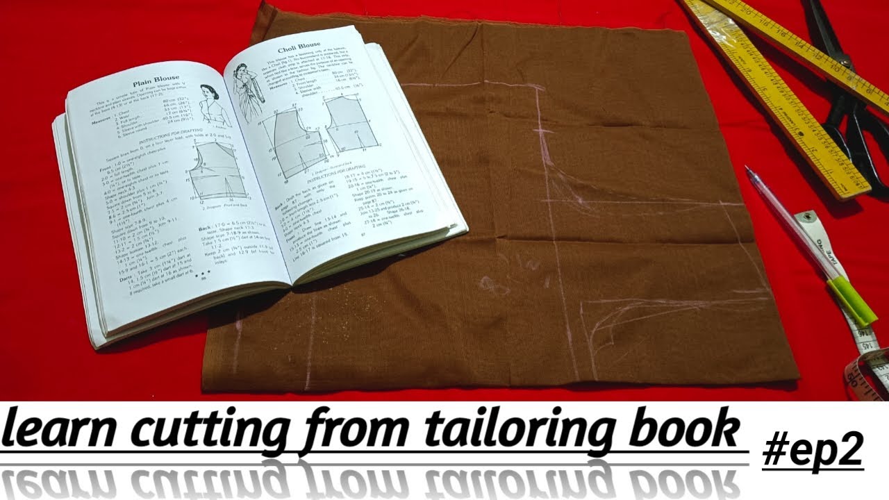 Blouse cutting/ How To learn cutting from tailoring book/#ep2 - YouTube