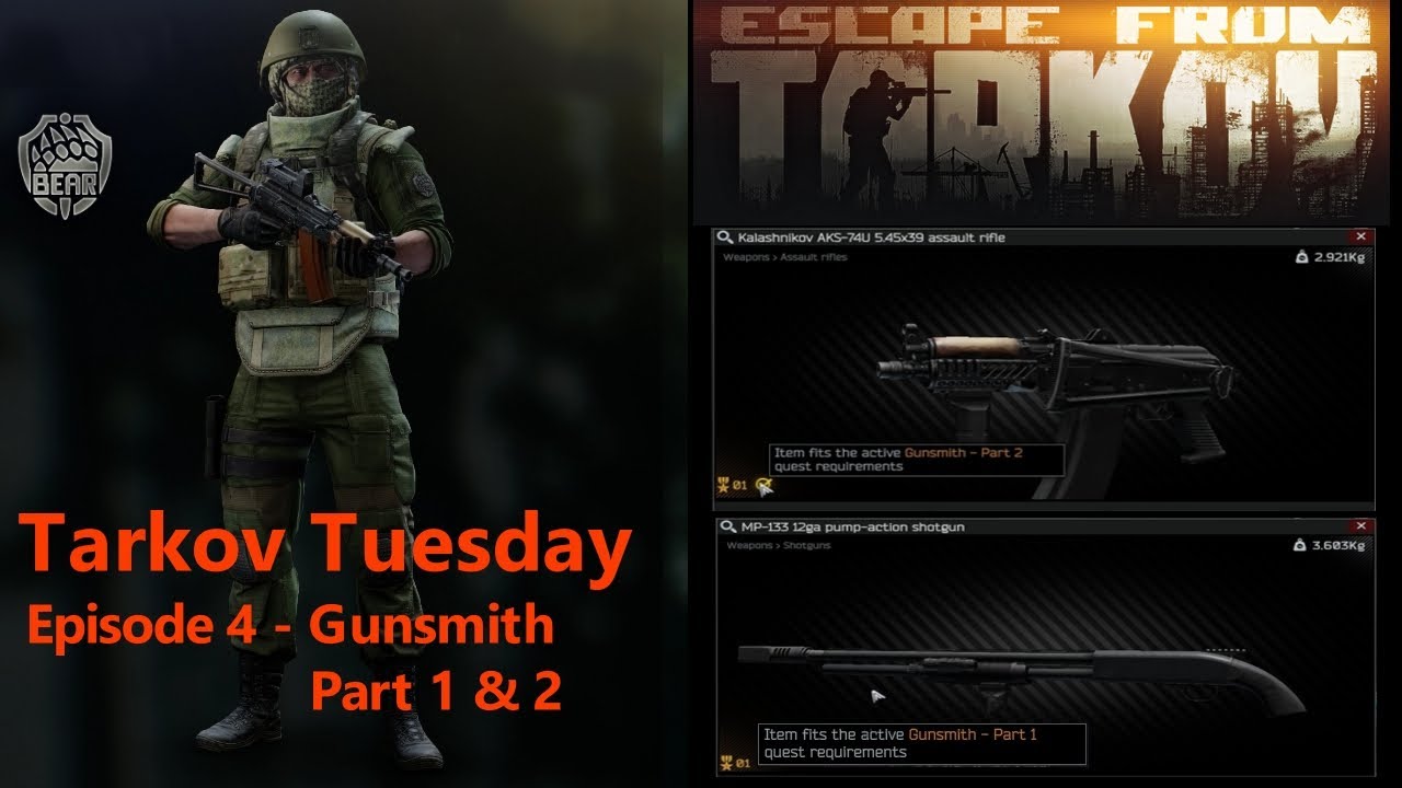 Uncover the Secrets of Gunsmithing with Part 1 and 2! - Tarkov # ...