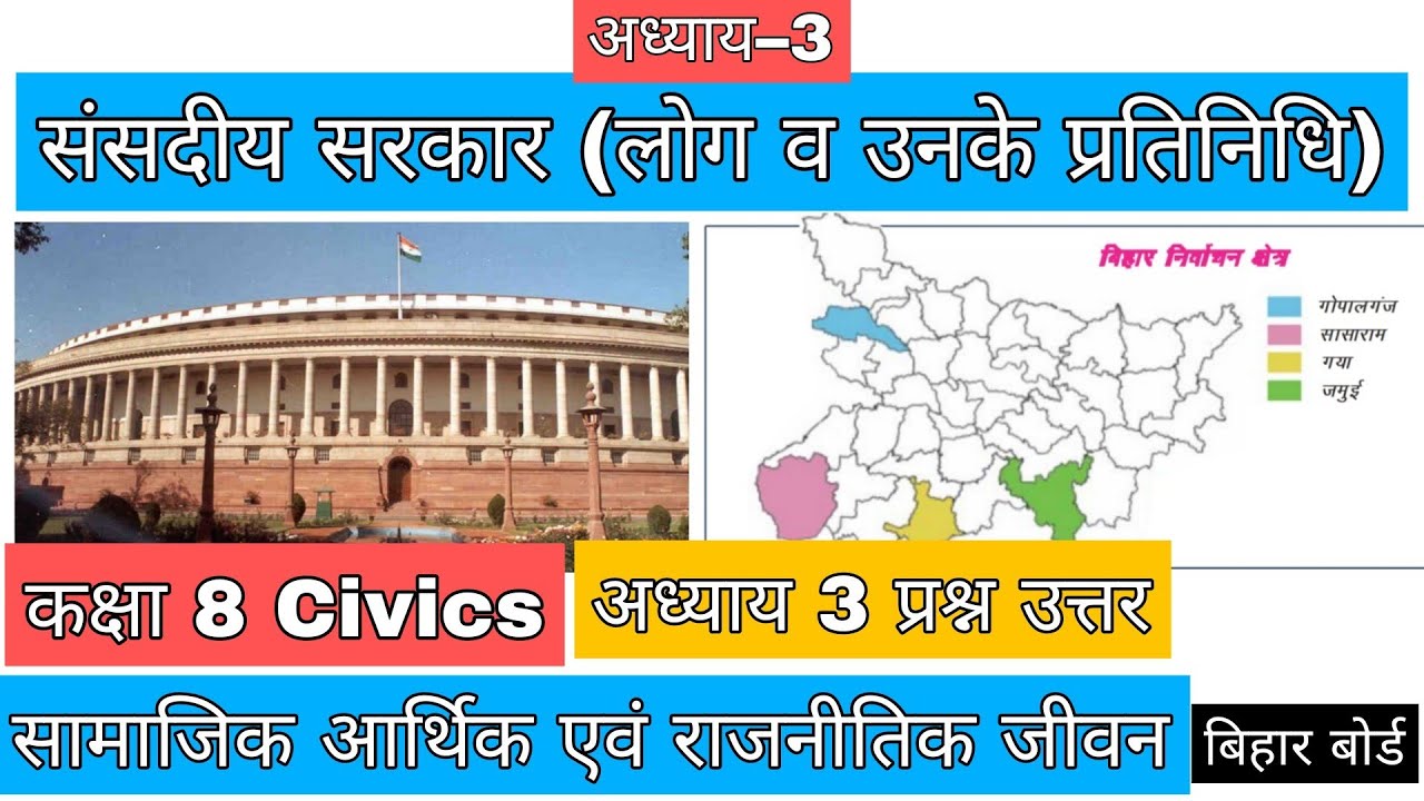 Class 8 Civics Samajik Aarthik Evam Rajnitik Jeevan Chapter 3 Question ...