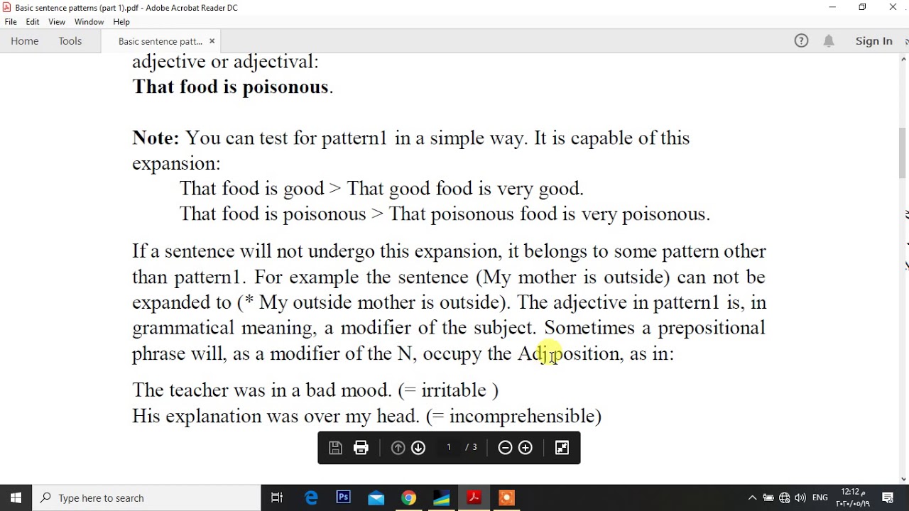 Basic Sentence Patterns Part1 - YouTube