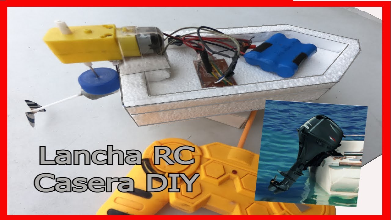 Como Hacer una LANCHA a CONTROL REMOTO (Fácil de hacer con Materiales ...