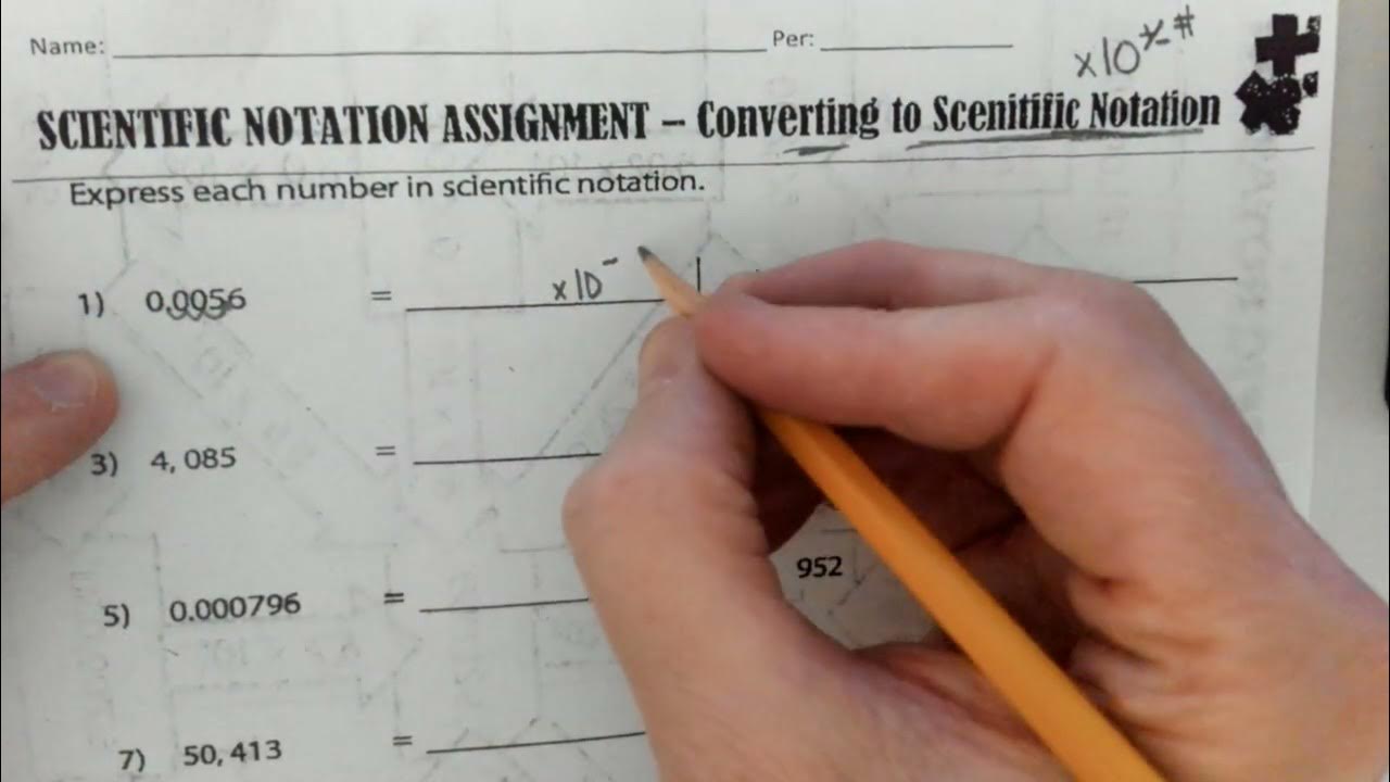 Standard Form to Scientific Notation HOW TO VIDEO - YouTube