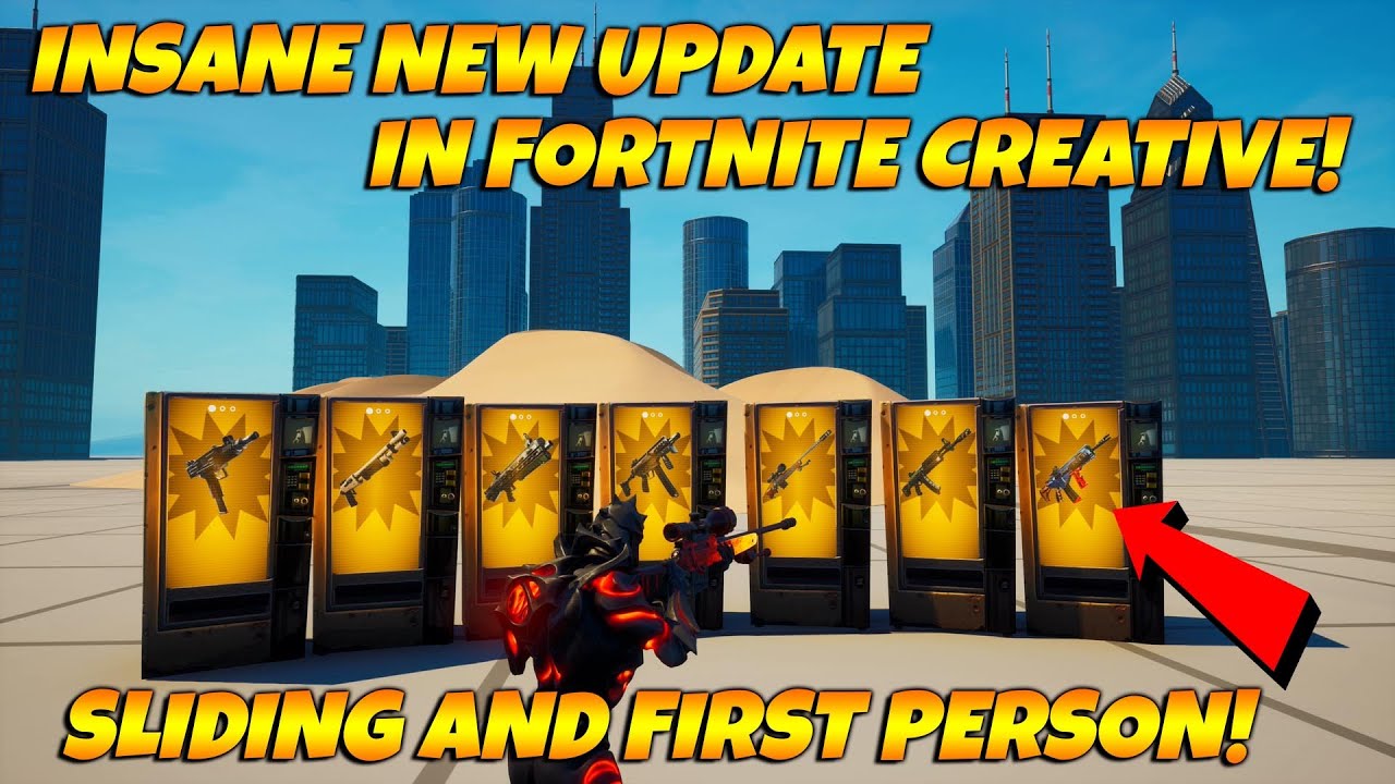 HUGE NEW Fortnite Creative Update! FIRST PERSON, SLIDING AND HENCHMAN In Creative! - YouTube