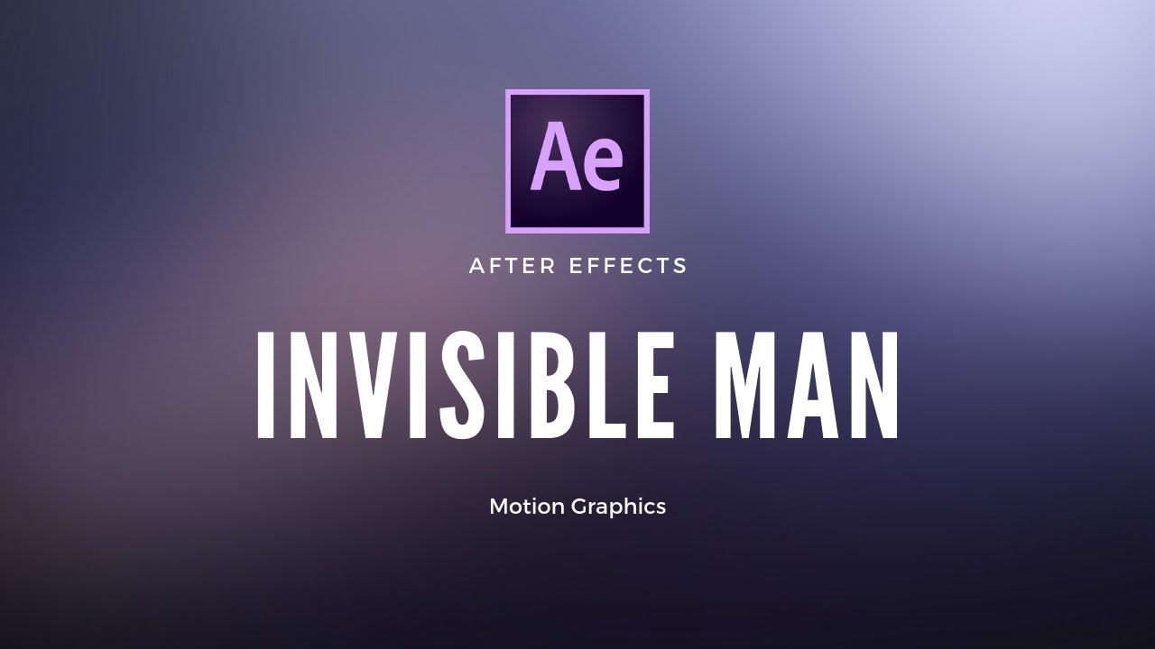 Invisible Man | Motion Graphics | After Effects - YouTube