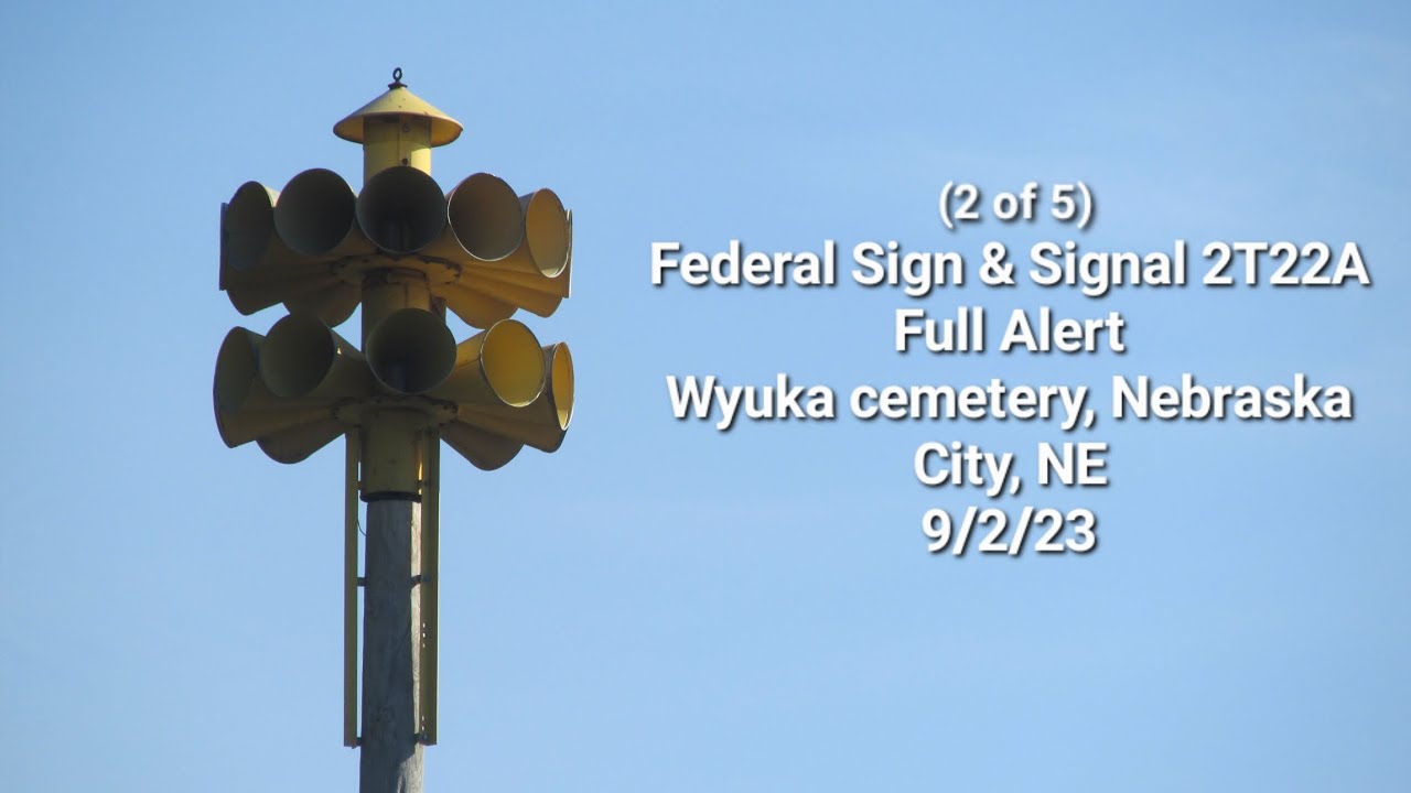 Federal Sign & Signal 2T22A | Full Alert | Nebraska City, NE 9/2/23 ...