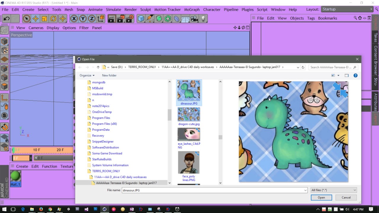 "Build a Dino" Character in Cinema 4D - Dinosaur Model Tutorial - 01 ...