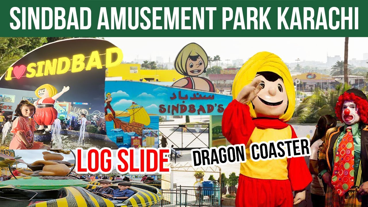 Sindbad Wonderland Amusement Park Karachi | Log Slide | Dragon Coaster ...