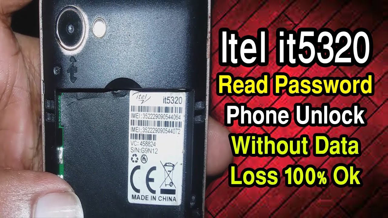 Itel it5320 Phone Unlock, Read Password 100000% Ok - YouTube
