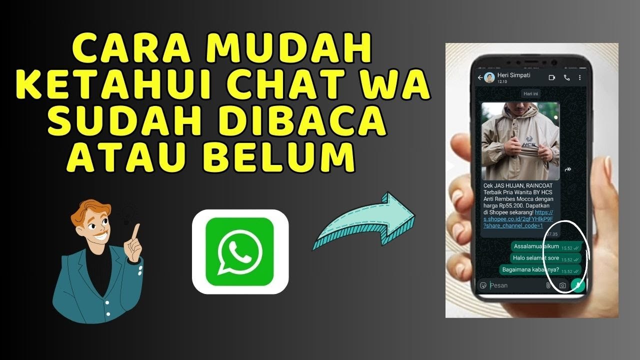 CARA MENGETAHUI CHAT WA SUDAH DIBACA ATAU BELUM - YouTube