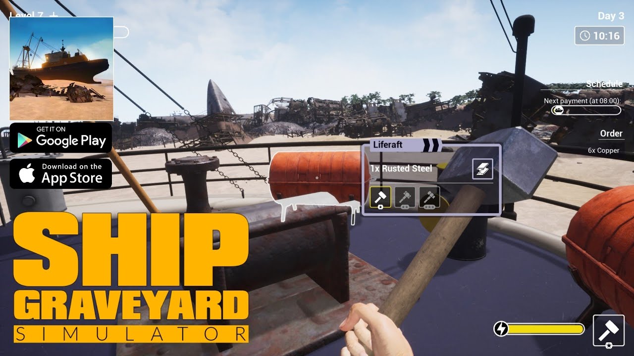 Ship Graveyard Simulator Gameplay android & iOS Part 2 - YouTube