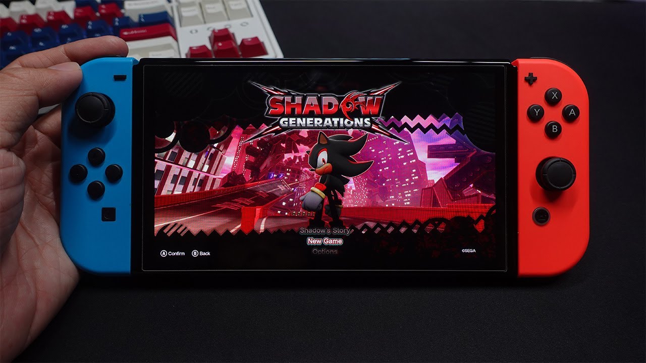 SONIC X SHADOW GENERATIONS Gameplay On Nintendo Switch Oled - YouTube