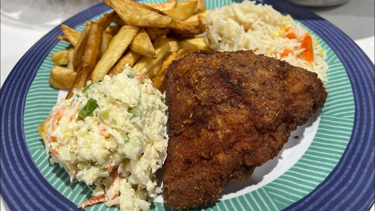 Como Hacer Pollo Empanizado y Ensalada de Repollo Estilo Campero 🇸🇻🍗🫑🧅🧄 ...