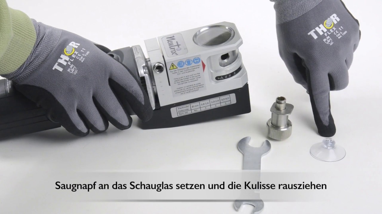 Inelco Grinders - NEUTRIX - Schleifscheibe wechseln, DE - YouTube