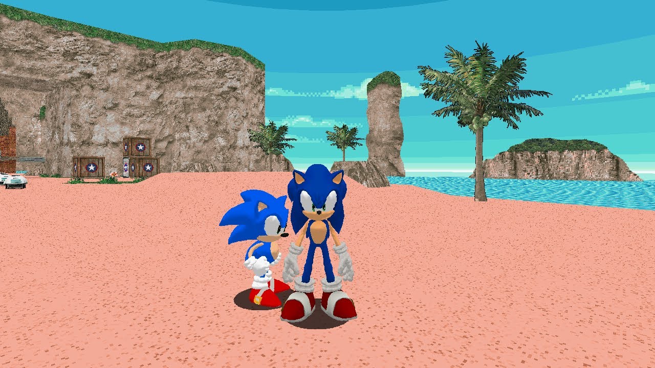 SRB2 2.2 - Sonic Generations MD3 V7 #1 (My Archived Models Pack Dev Part 18) [READ DESCRIPTION ...