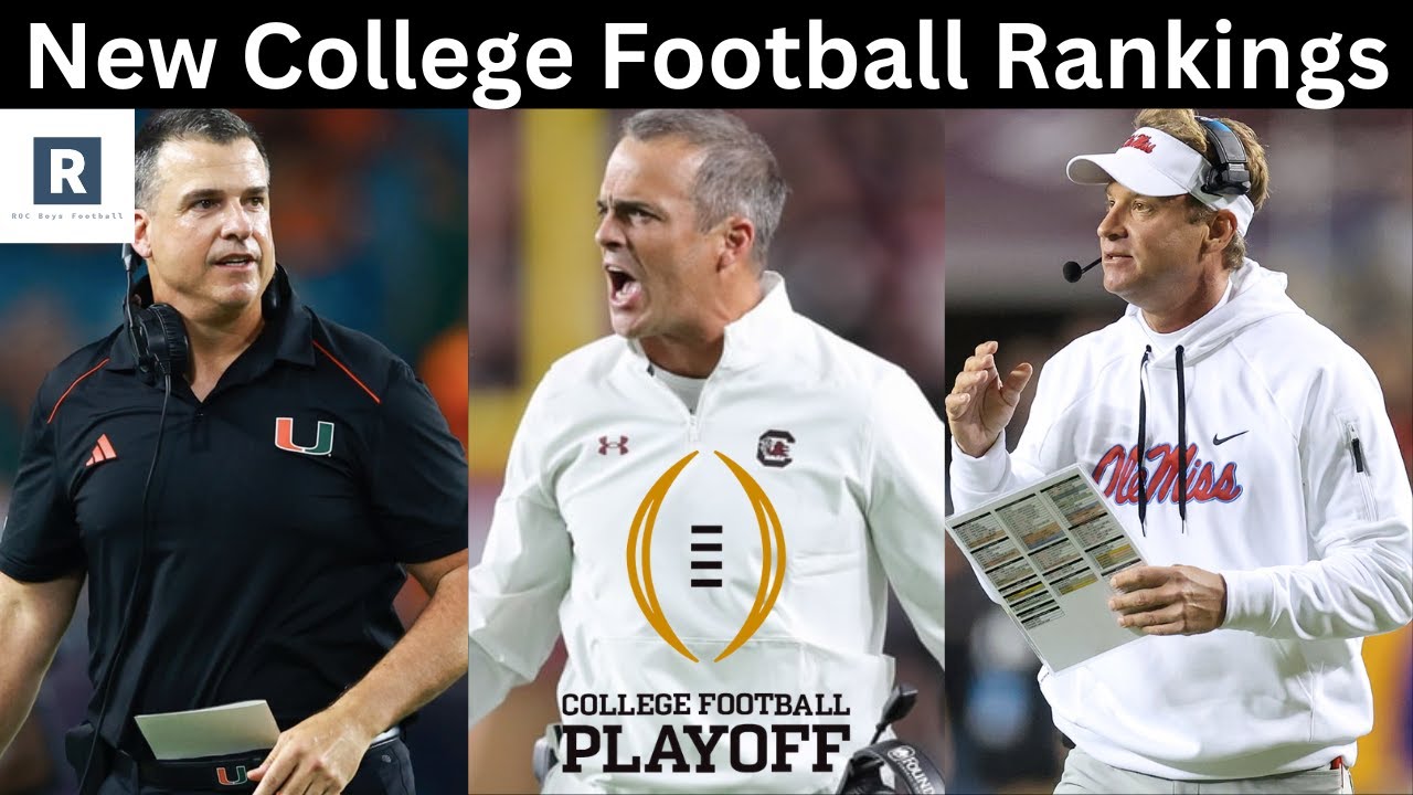 NEW Top 25 College Football Rankings | Change In College Football ...