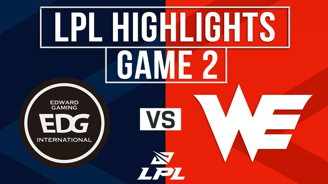 EDG vs WE Highlights Game 2 | LPL 2026 Split 1 | EDward Gaming vs Team ...