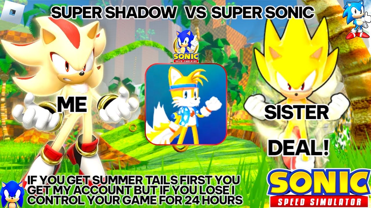 WHO EVER UNLOCK SUMMER TAILS FIRST WINS (SONIC SPEED SIMULATOR) - YouTube