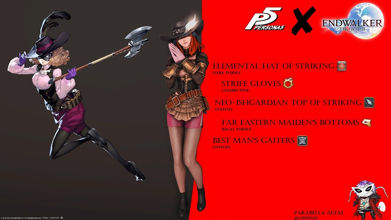 Animegame Glamour Week 42 Persona 5 Haru Okumura Ffxiv Youtube