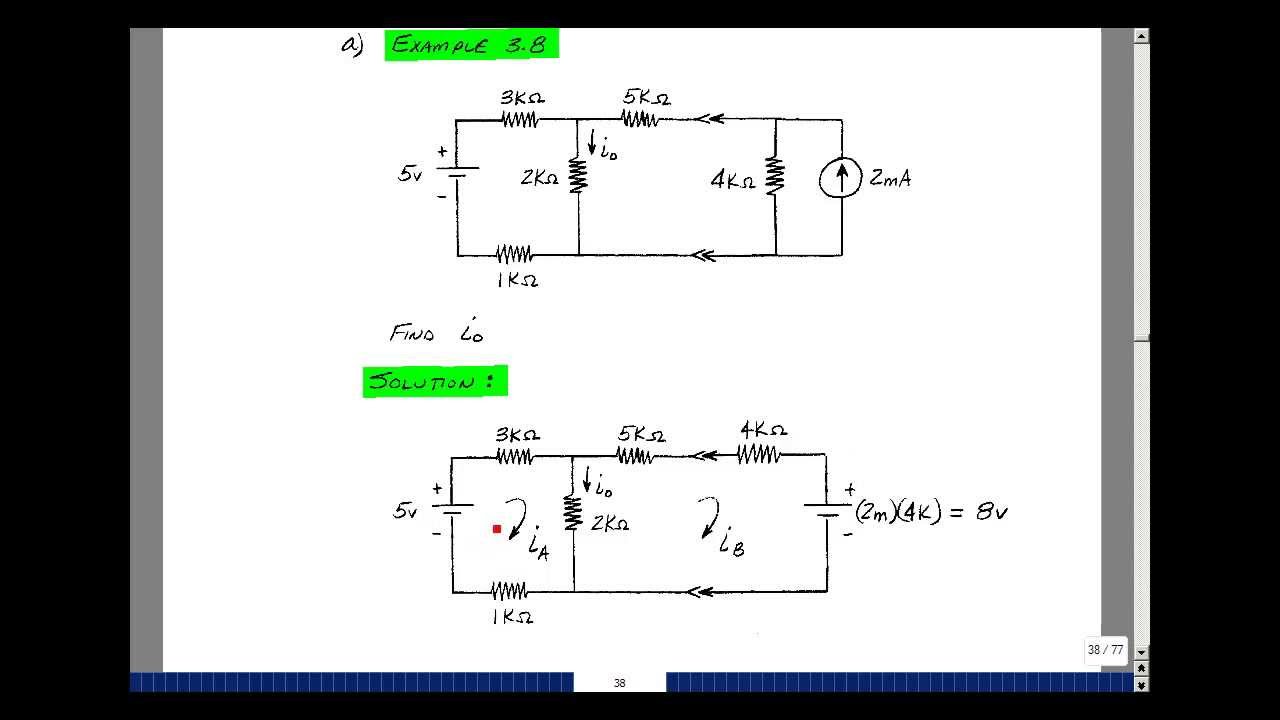 ECE201msu: Chapter 3 - Mesh-Equations with Current Sources - YouTube