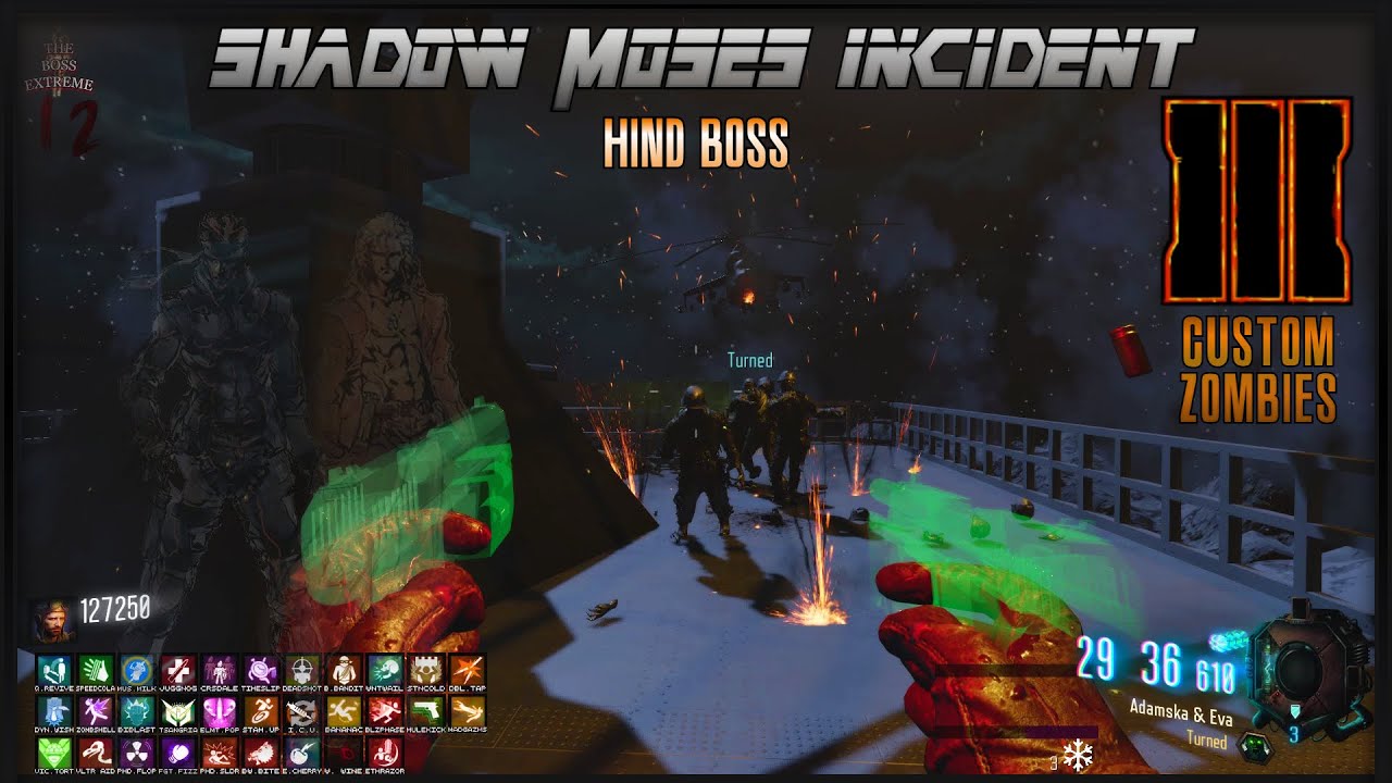HIND Boss - BO3 Custom Zombies - Shadow Moses Incident - YouTube