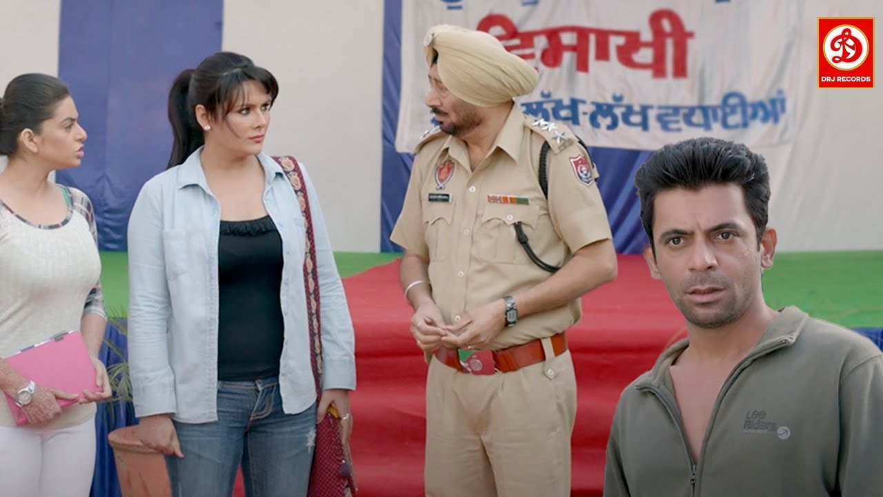 New Punjabi Comedy Movie Scene | Jaswinder Bhalla, Sunil Grover, Jimmy ...