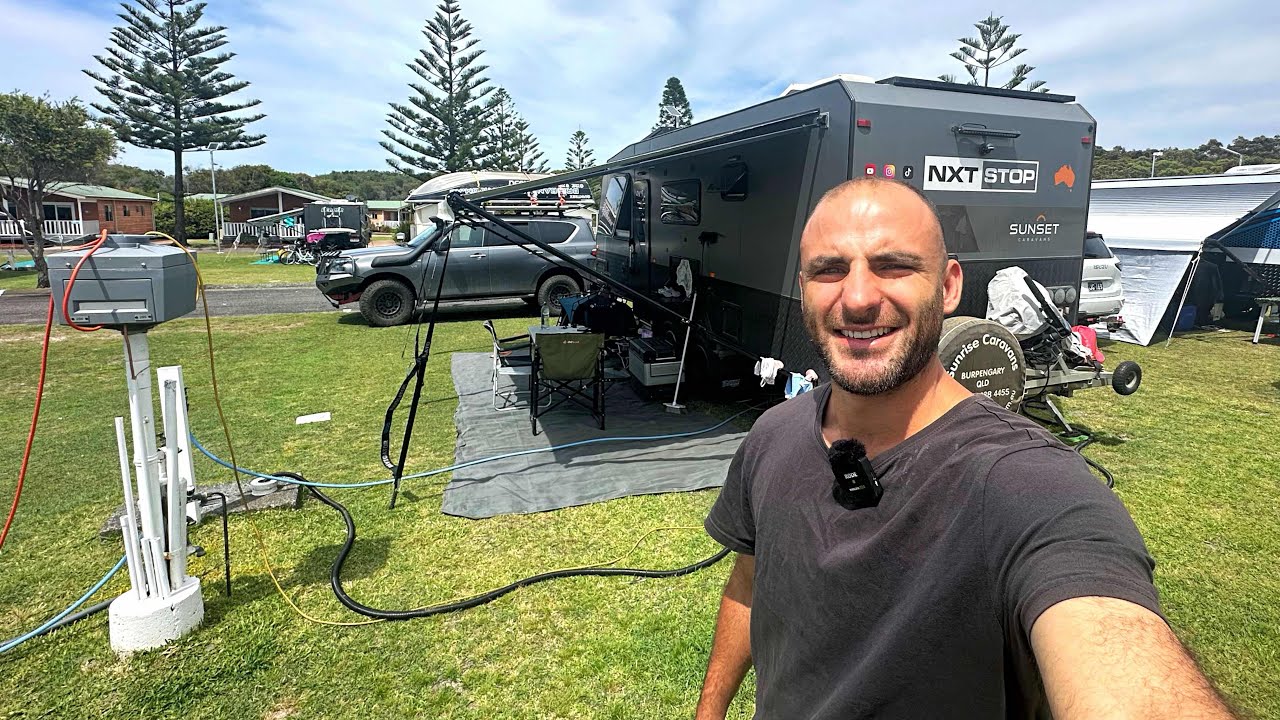 We Had To stay In A Caravan Park - YouTube