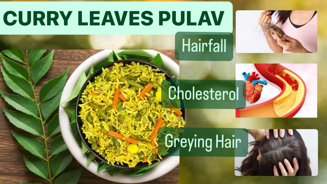 Curry Leaves Pulav | Easy Cooking | Healthy Cooking | Hair growth ...