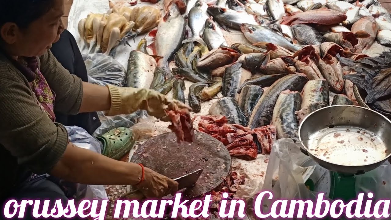 Amazing! Orussey market with best seller skills cutting fish - YouTube