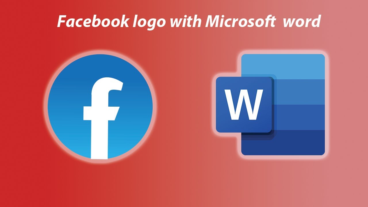 I made Facebook logo with Microsoft word - YouTube