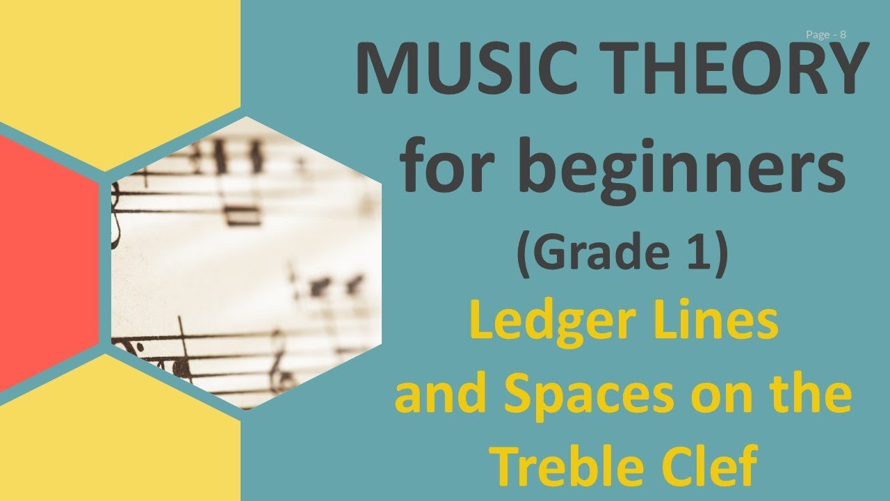 Music Theory for Beginners (Grade 1) - Ledger Lines and Spaces on the ...