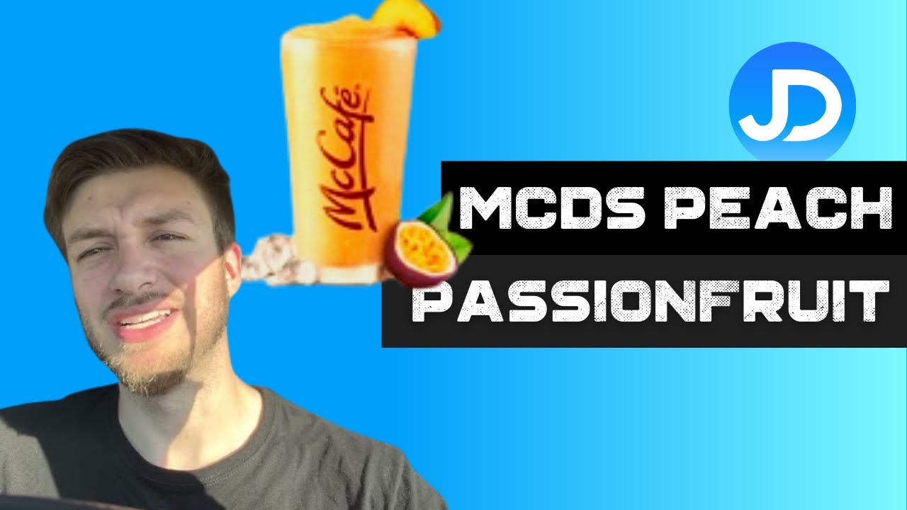 McDonalds NEW Peach Passionfruit Smoothie review - YouTube