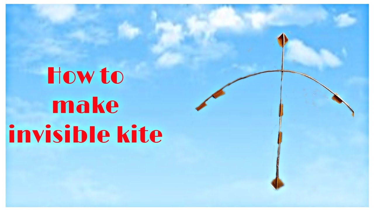 How to make invisible kite at home || how to make kite || JS KITE LOVER ...