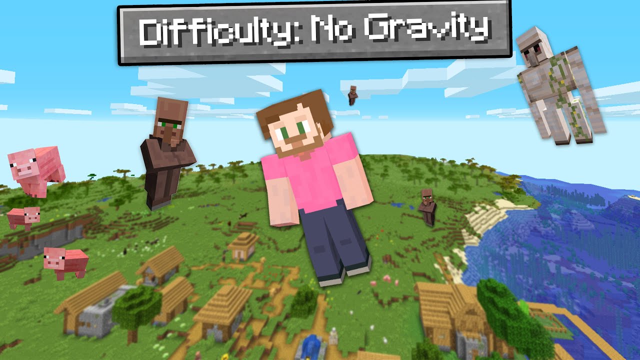 Beating Minecraft But Gravity Is Unstable! - YouTube
