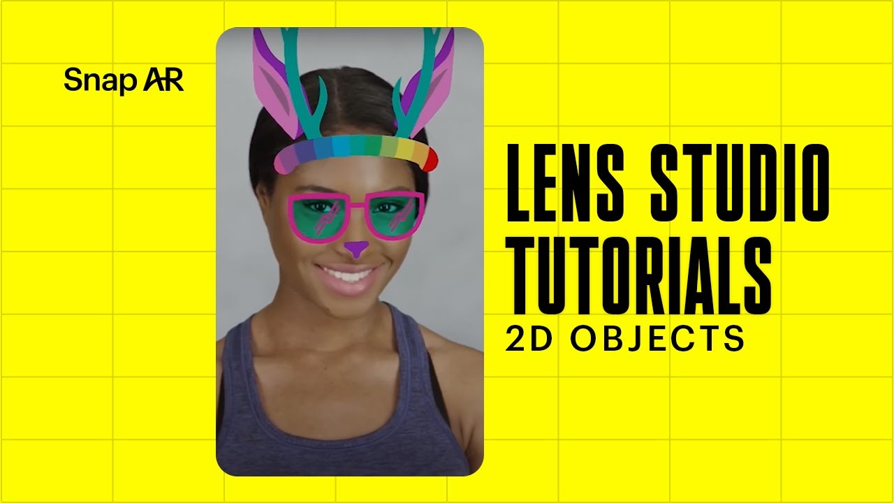 2D Objects: Attach Images to the Face for Snapchat - YouTube