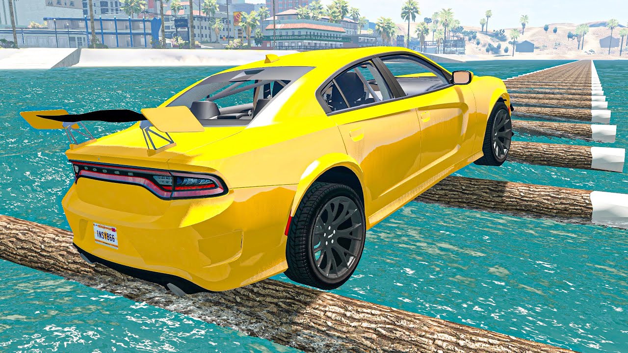 Timber On Water At 200 KM/H - BeamNG Drive Car Crashes Compilation ...