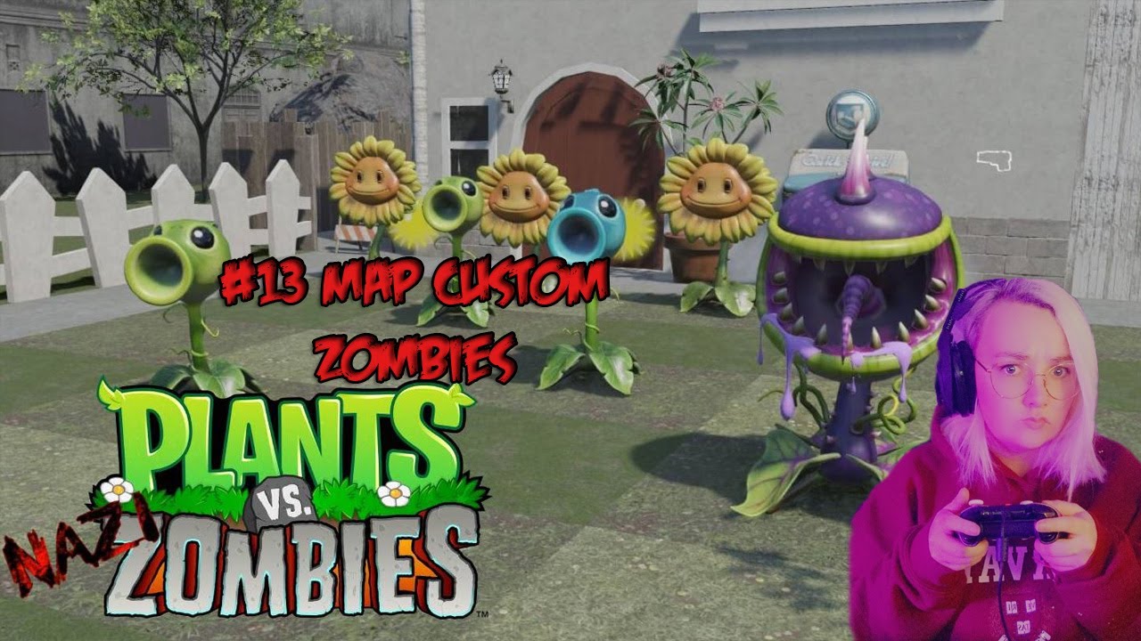 #13 Custom zombies map: plante vs zombies - YouTube